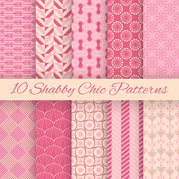 Chic different vector seamless patterns (tiling). Stock Vector by ...