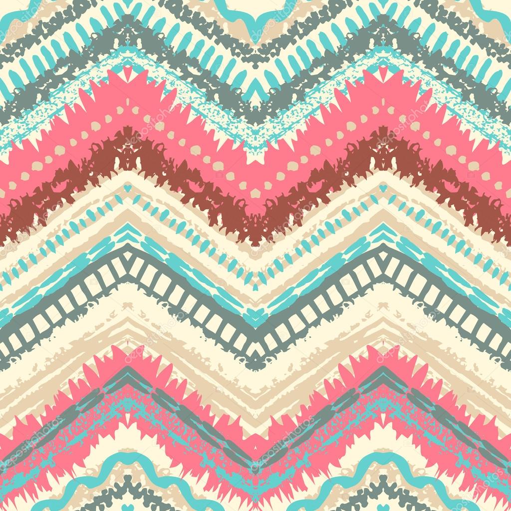 Hand drawn painted seamless pattern. Vector illustration — Stock Vector ...