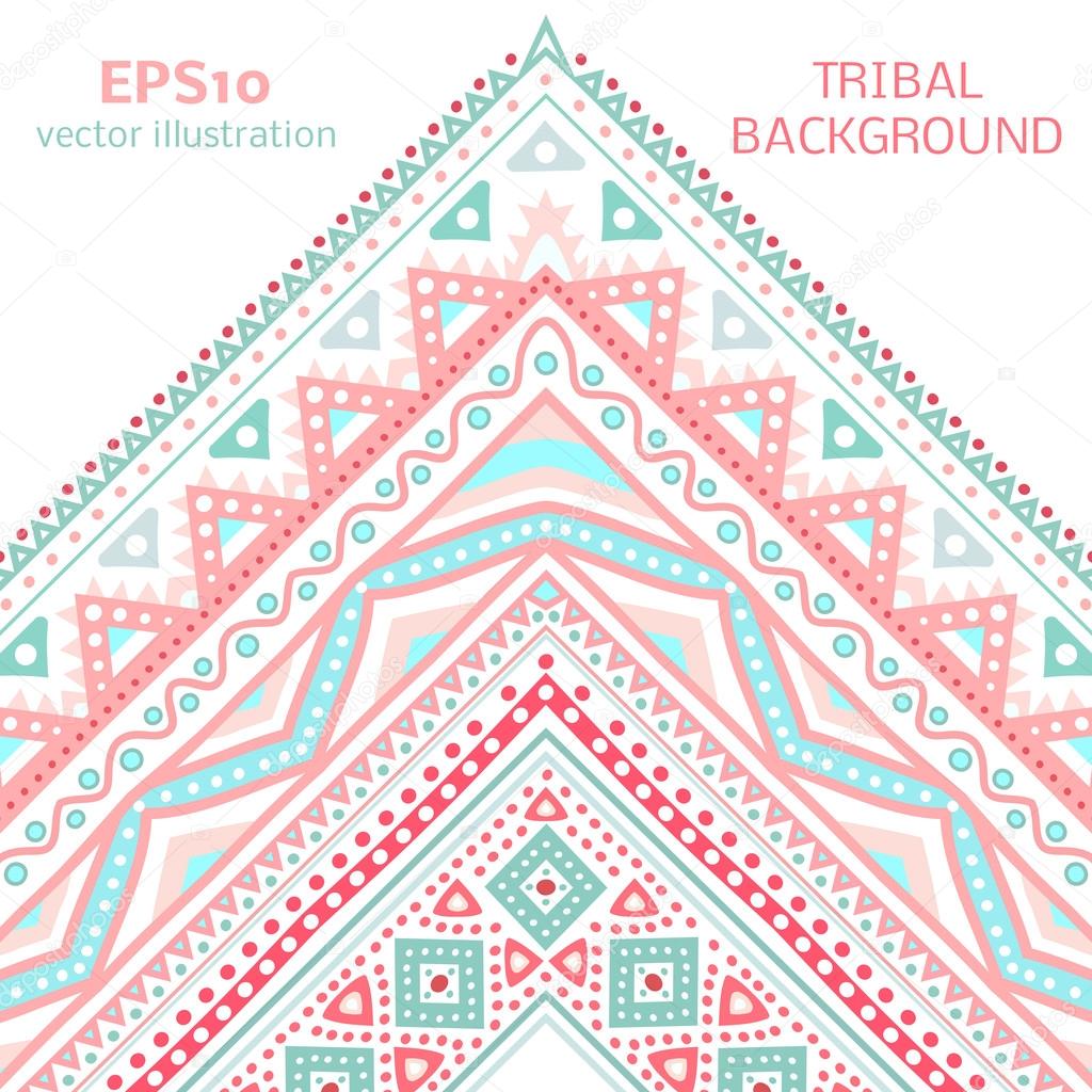 Pink Tribal Pattern Wallpaper