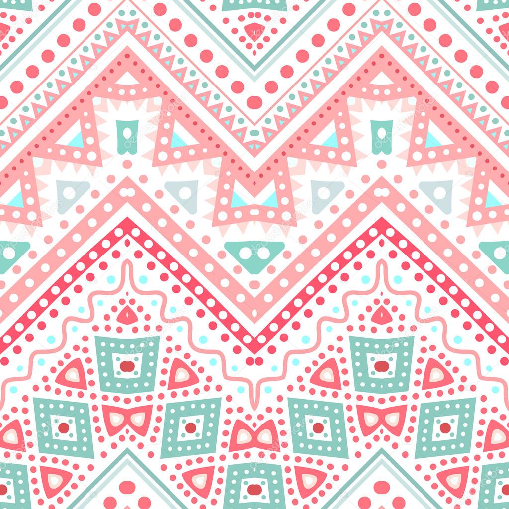 Pink Aztec Pattern Background