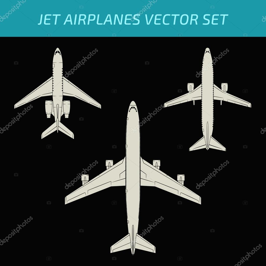 Vector airplanes collection Stock Vector Image by ©NickG76 #92178618