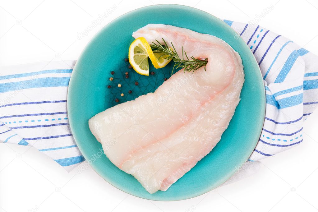 Raw Halibut Fillet