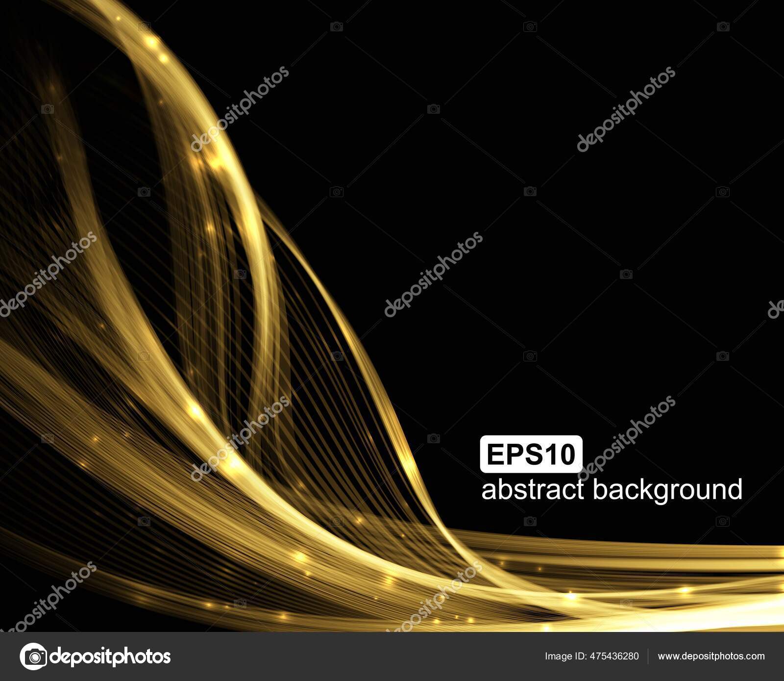 Abstract Light Wave Futuristic Background Vector Illustration Stock ...