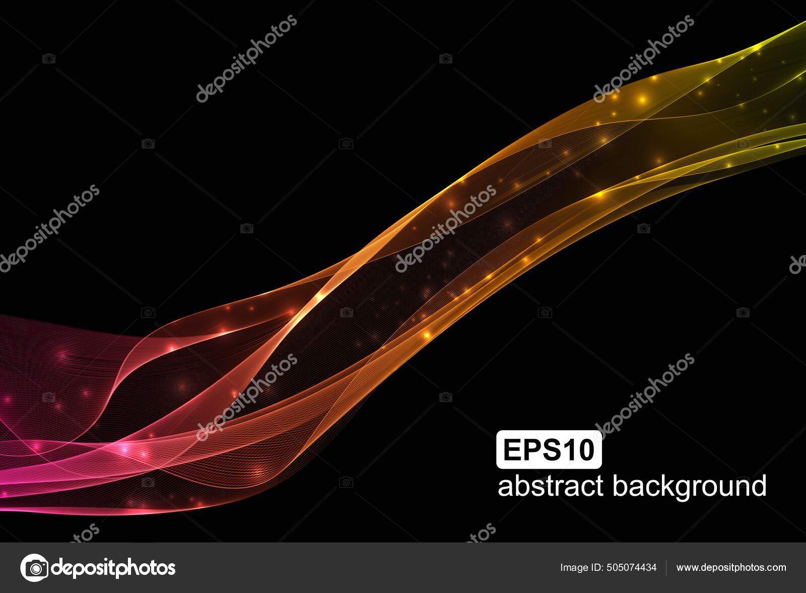 Abstract Light Wave Futuristic Background Vector Illustration Stock ...