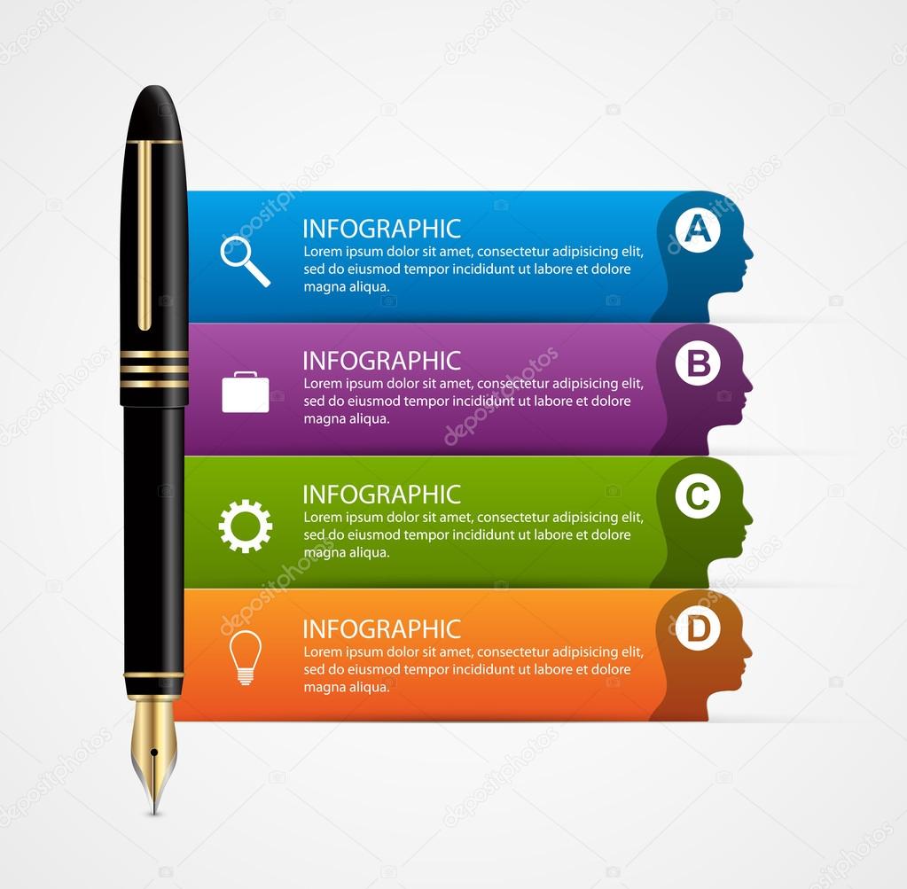Plantilla de dise o de infograf a empresarial. Bol grafos de tinta de colores. Ilustraci n ...