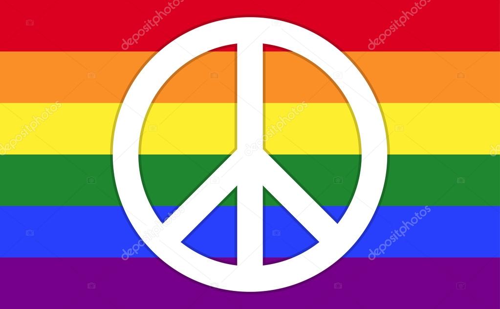 Sfondo Tie Dye Con Simbolo Della Pace