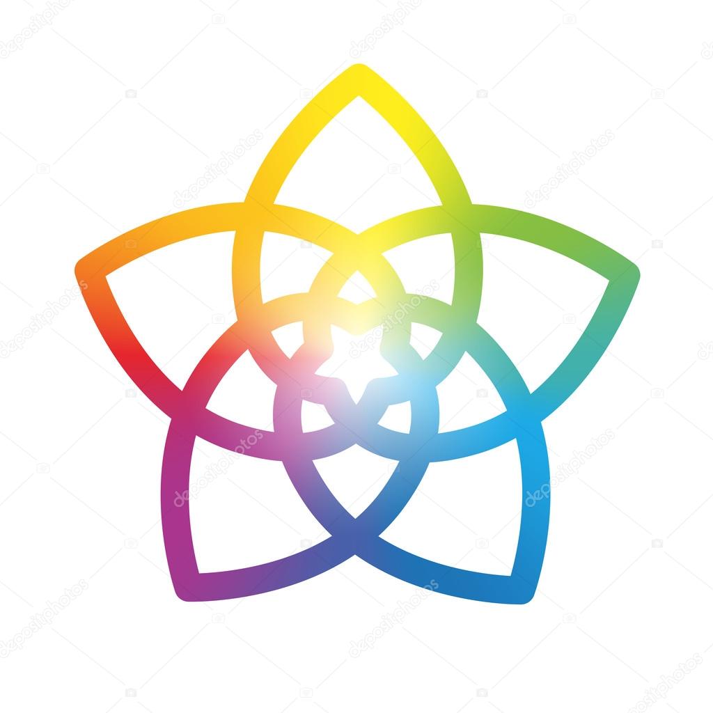 Flower of the Venus Rainbow White Stock Vector Image by ©Furian #52006359
