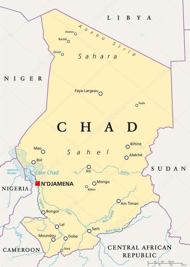 chad mapa político 2022