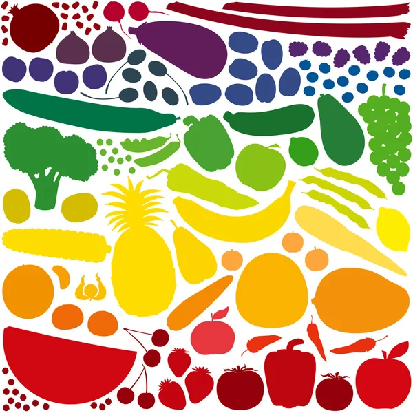 Frutas Verduras Arco iris Colores 2024