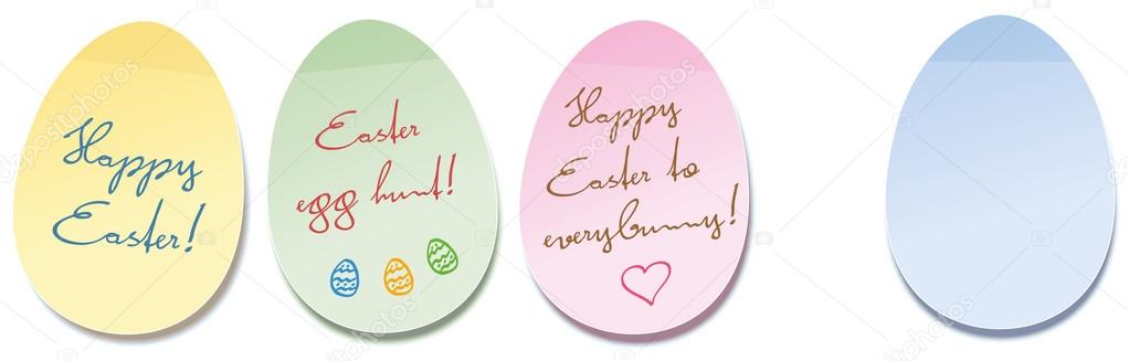 Happy Easter Egg Self Stick Notes Stock Vector by ©Furian 66617659