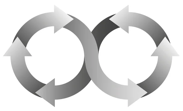 Infinity symbol with arrows | Infinity Symbol Colorful Arrows Circuit ...