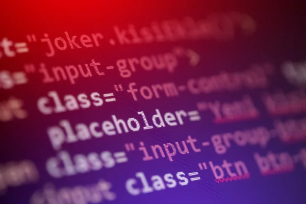 Web page source codes macro - Stock Image - Everypixel