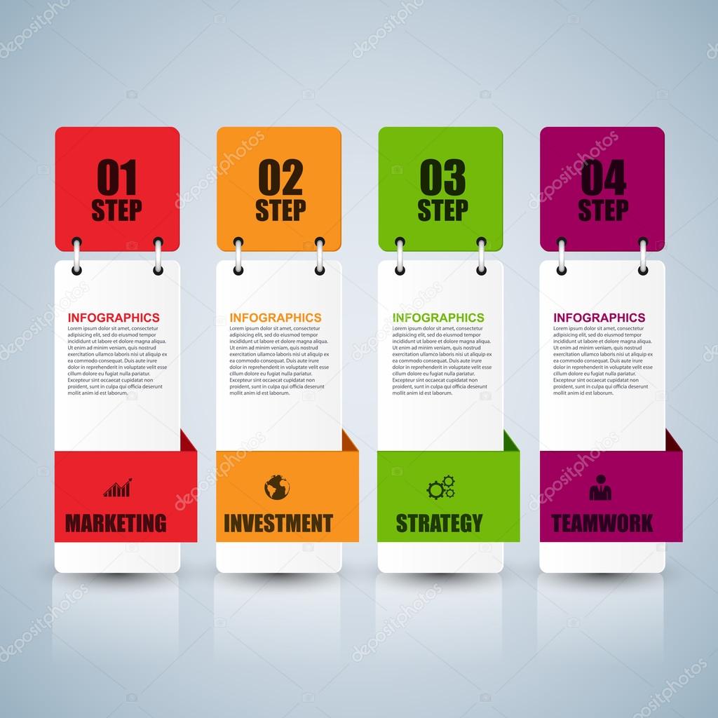 Infographic number options vector design template. Can be used for ...