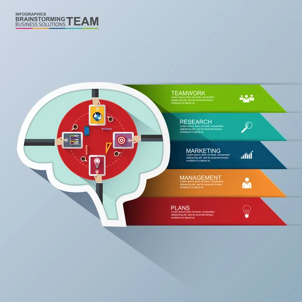 Infographics vector design template. Can be used for workflow layout ...