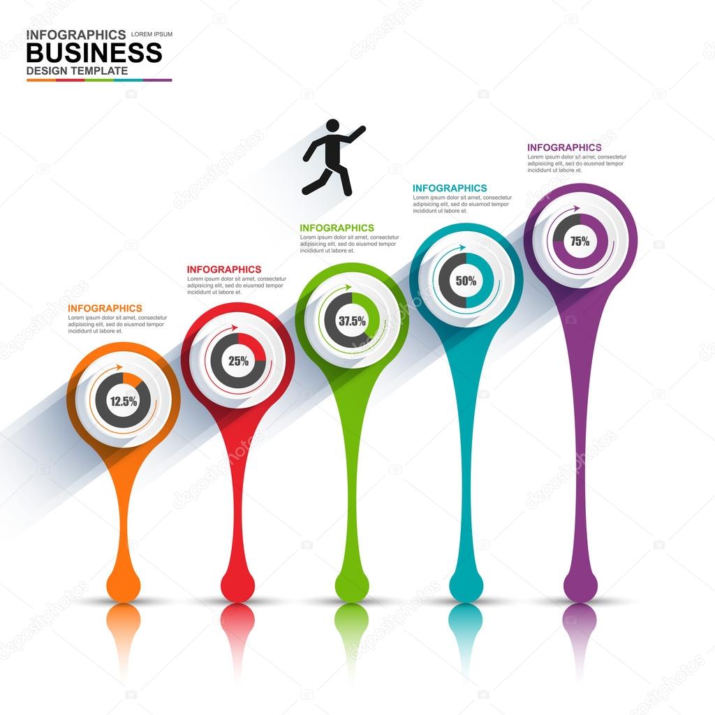 Infographics Timeline Vector Design Template Stock Vector By ©alexdndz