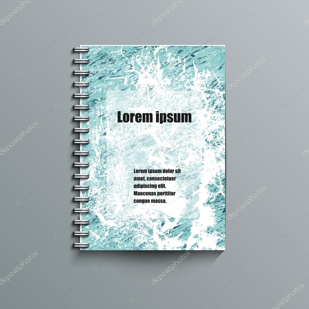 Notepad template with abstract background. — Stock Vector © Pulvas ...