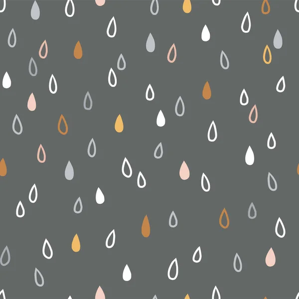 Doodle linear rain cloud sun rainbow vector seamless pattern Stock ...