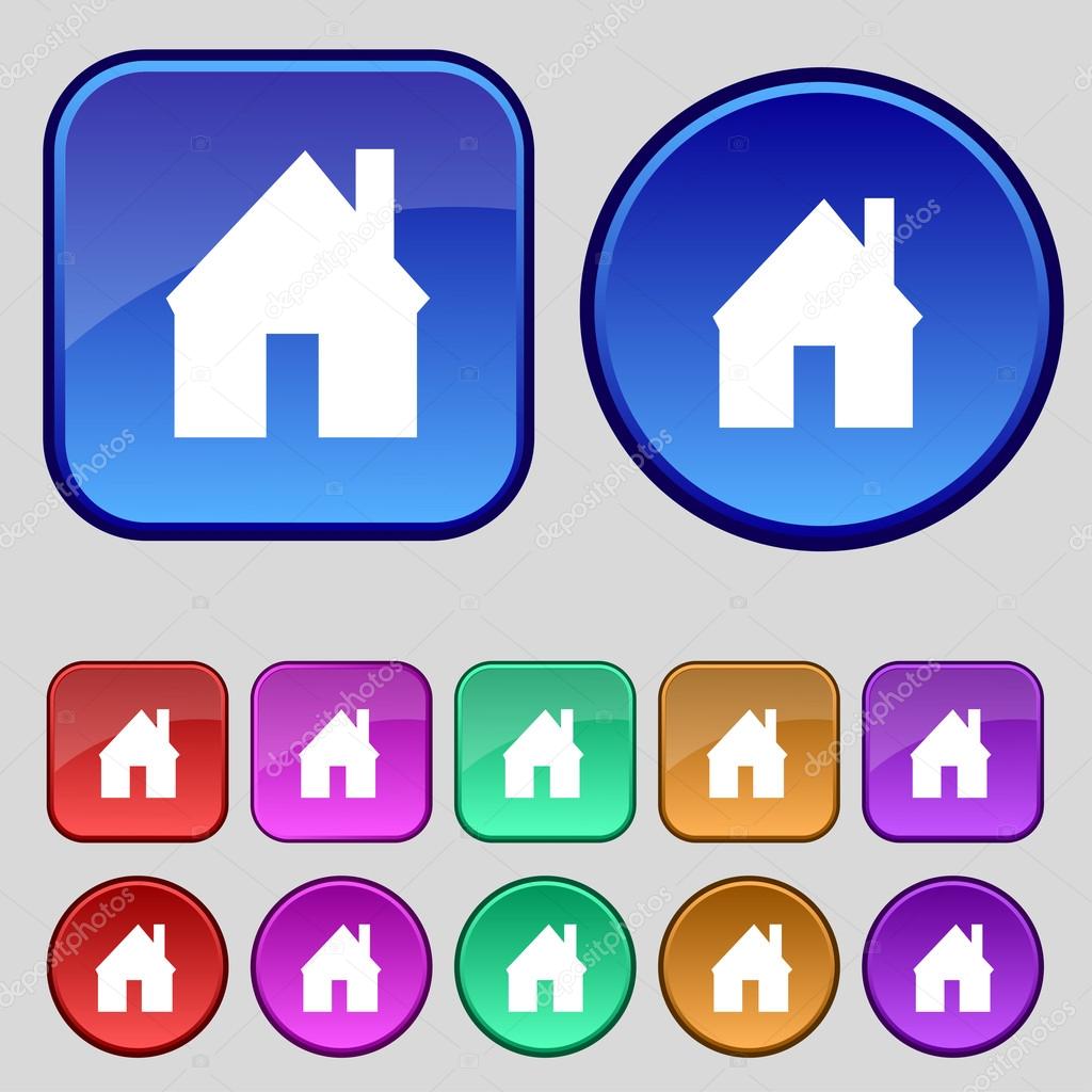 Icono de signo de inicio. Botón de página principal. Símbolo de ...