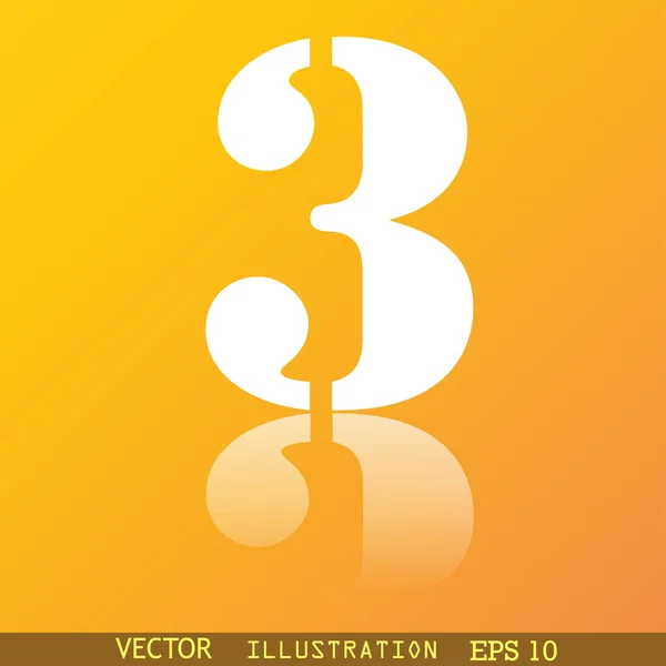 Roman numeral three icon. Roman number three sign. — Stock Vector ...