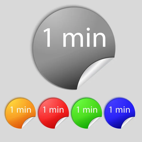 The 1 minutes icon Vector Art Stock Images | Depositphotos