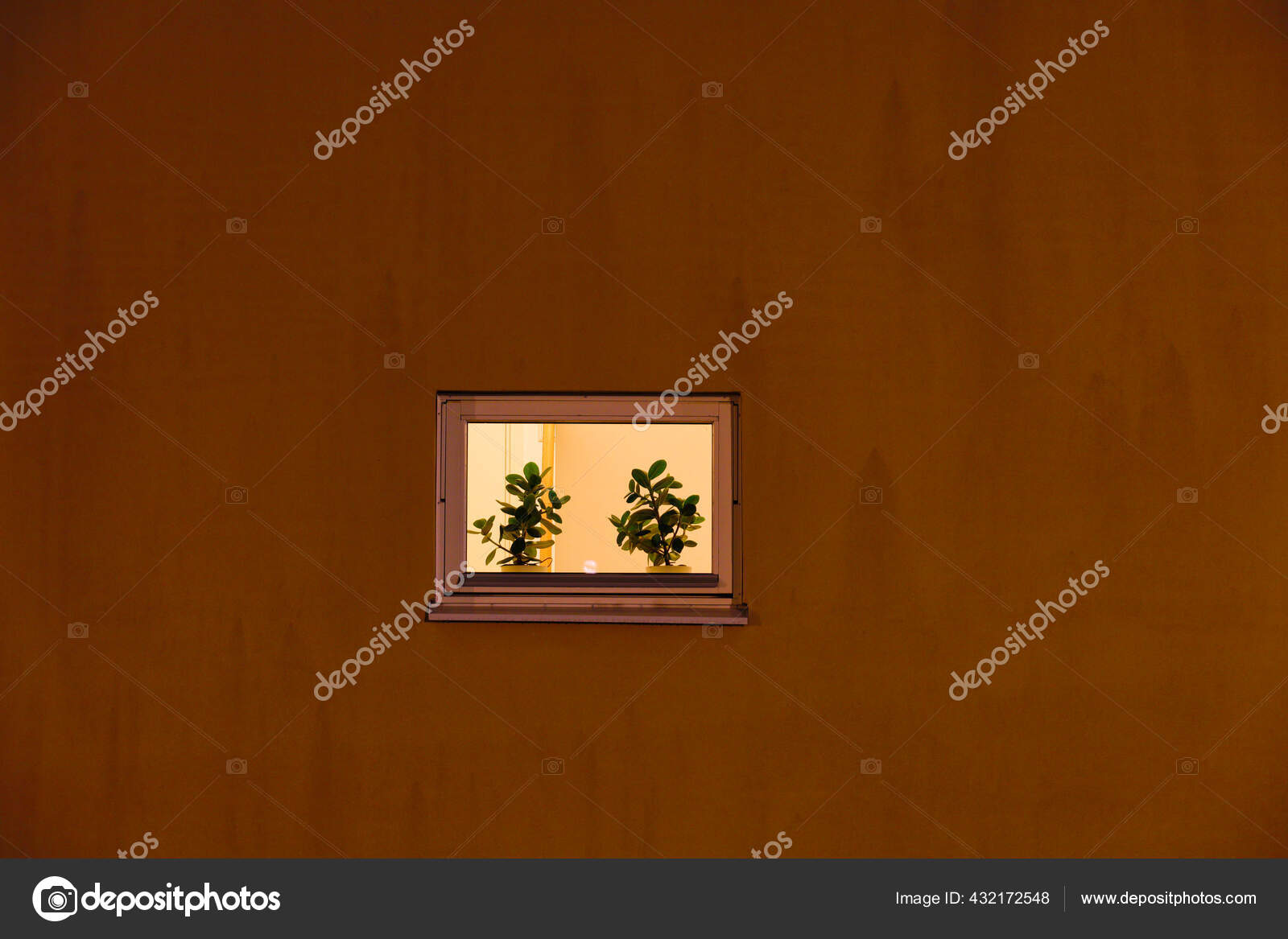 Stockholm Sweden House One Side Window Night Ursvik Neighborhood Stock ...