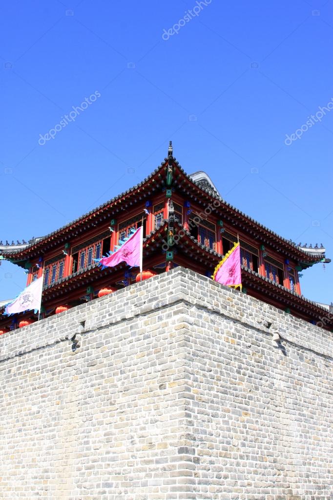 Ancient Chinese architectural style of the drum tower Stock Photo by ...