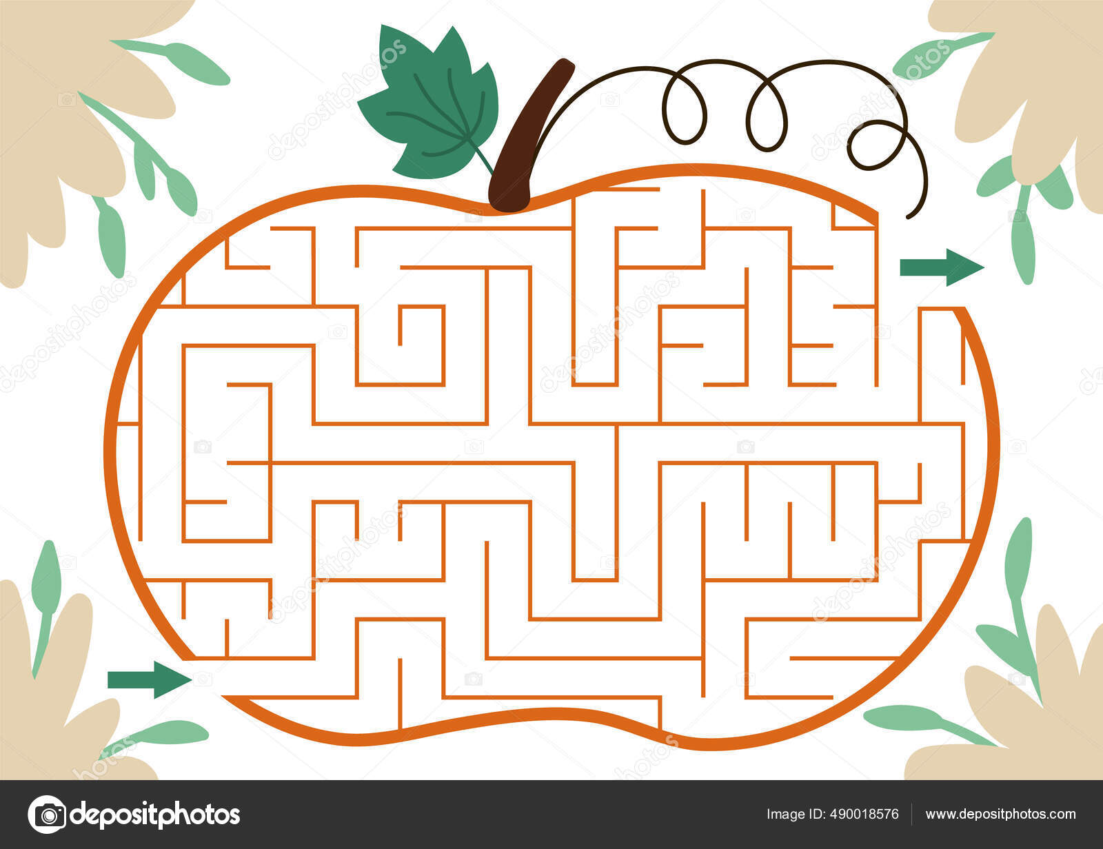 Harvest Garden Maze Printable