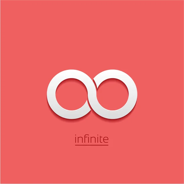 Limitless sign icon. Infinity symbol Isolated on blue background Stock ...