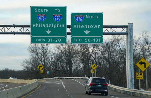 Chester County Pennsylvania March 2024 Traffic Road Signs Interstate ...