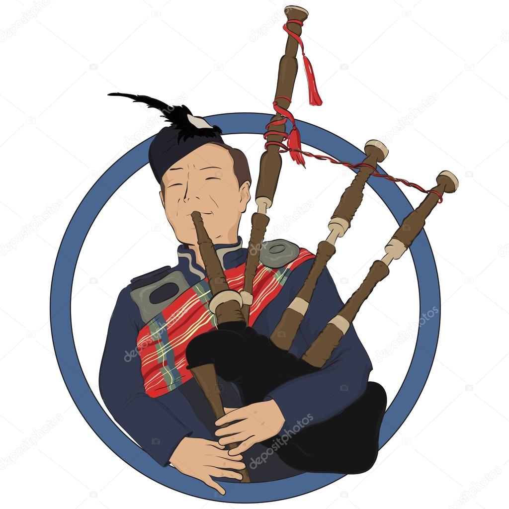 Bagpiper Stock Vector Image by ©caronwyn #60070921