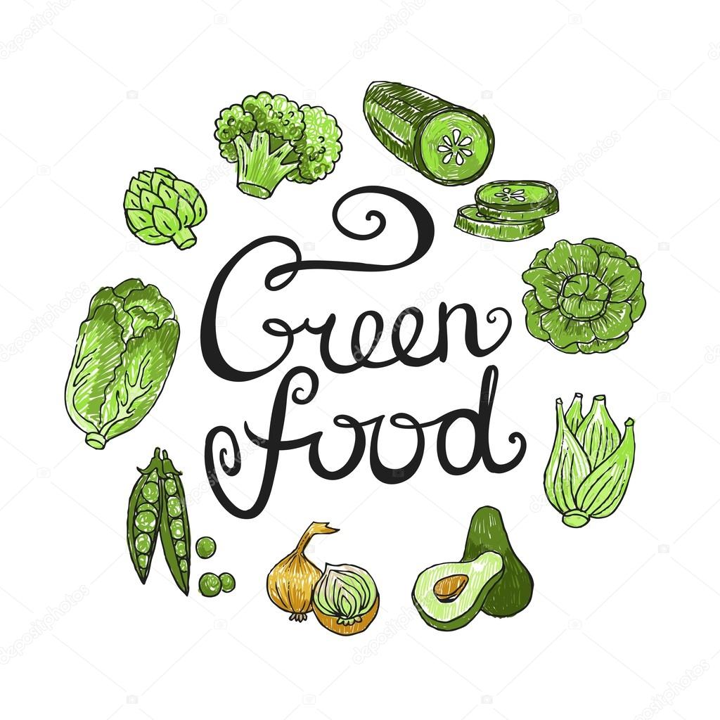 Vegetarian green menu Stock Vector Image by ©Utro-na-more #60668703