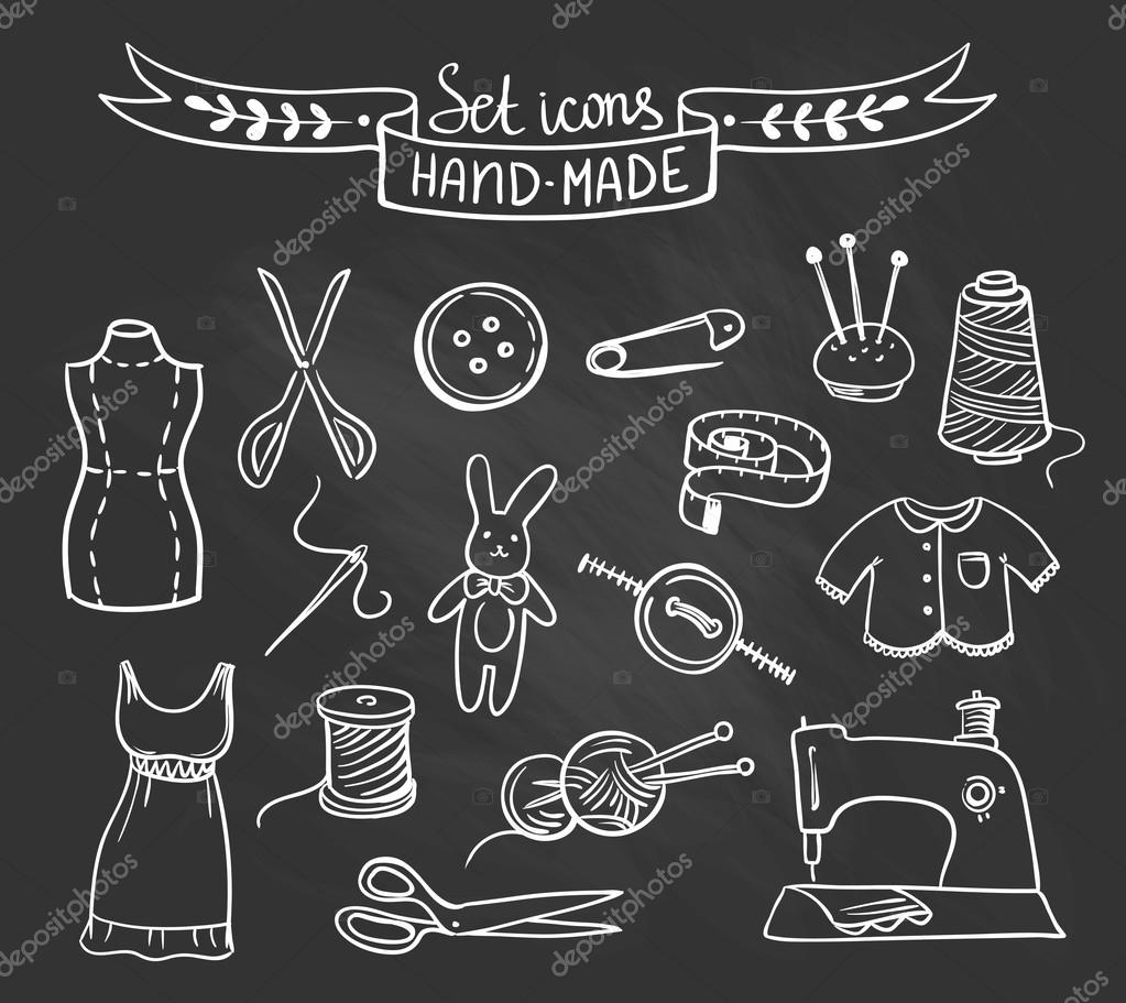 Conjunto de iconos de punto retro vintage Vector de stock #73020863 de ...