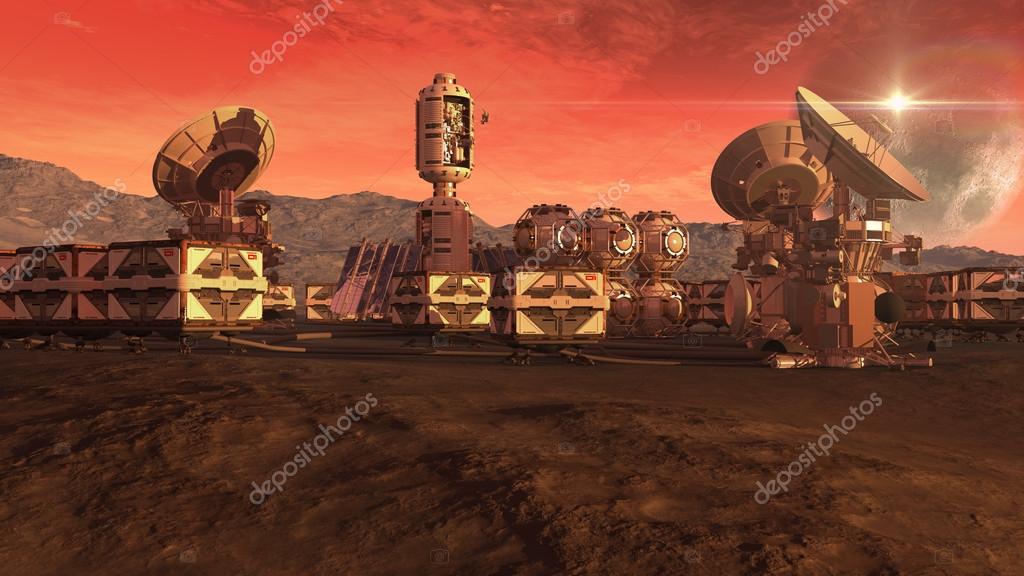 Colony on an arid planet Stock Photo by ©3000ad 119988350