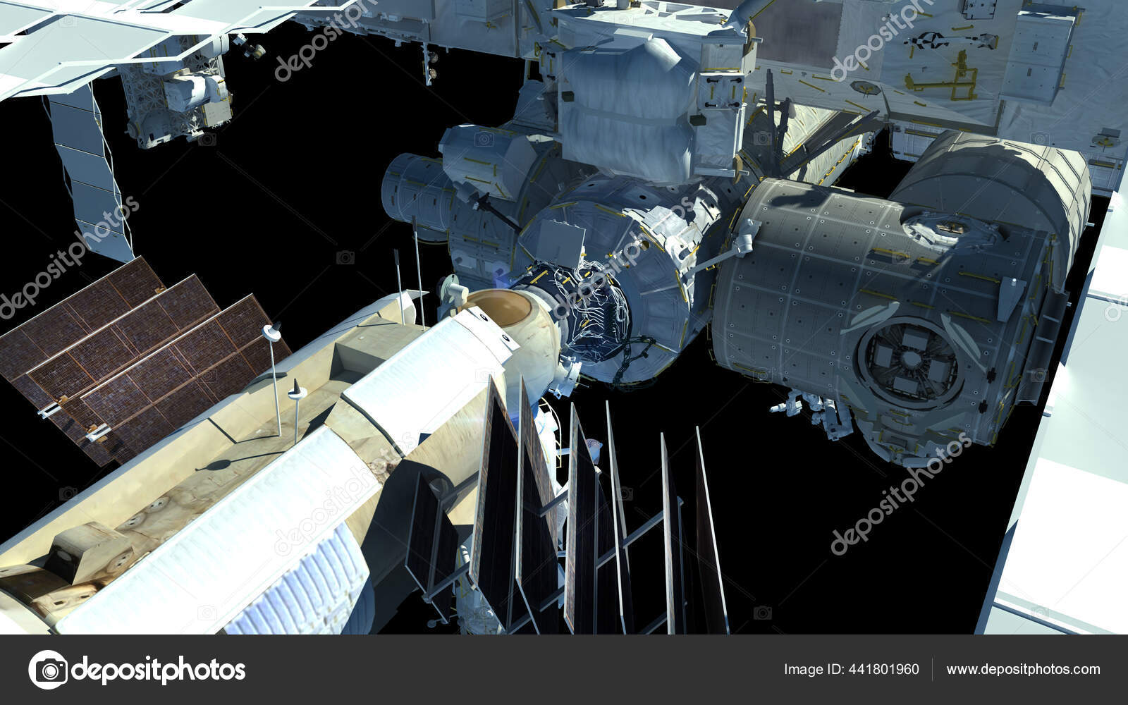Rendering Close International Space Station Work Path Included File ...
