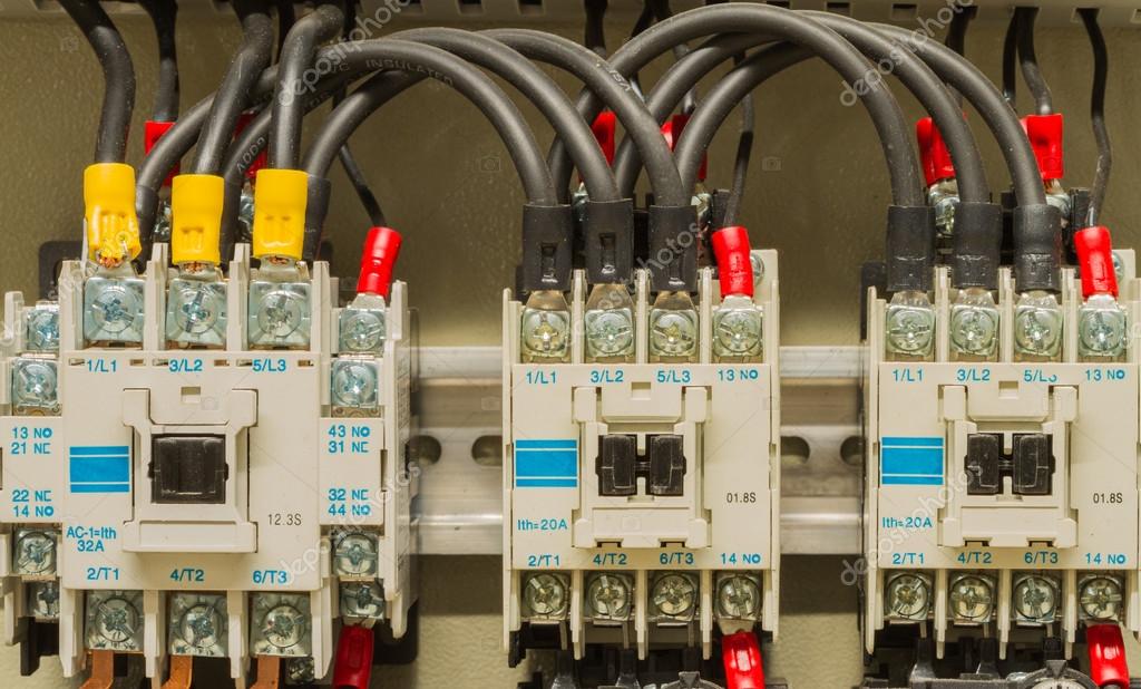 Front side showing switches and wiring — Stock Photo © ampolsonthong ...