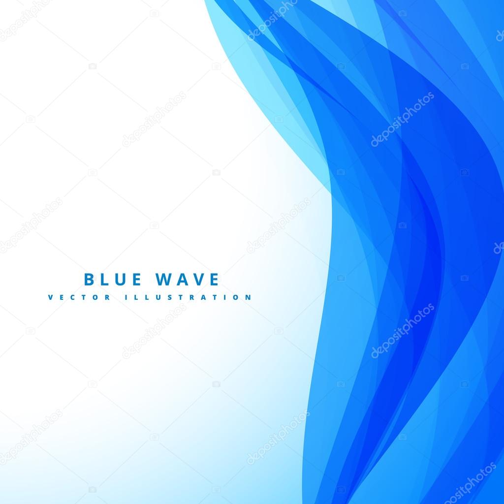 Blue wave background design illustration Stock Vector Image by ...