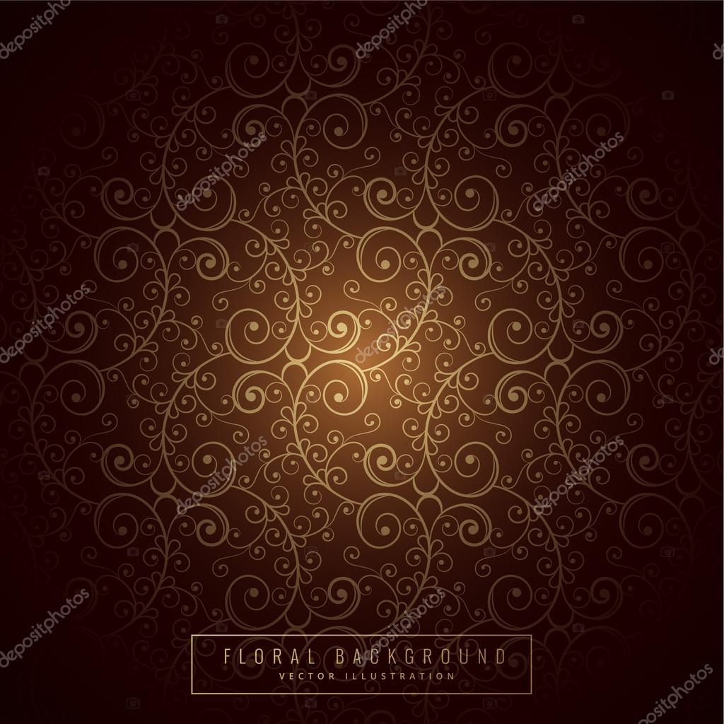 Premium floral background design Stock Vector Image by ©StarLine #124320354