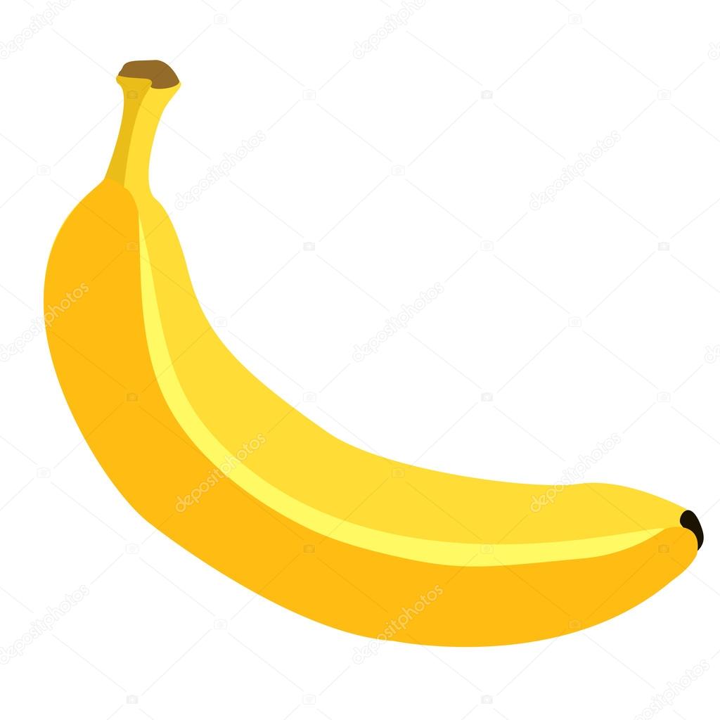 Single Cartoon Banana Stock Vector by ©nikiteev 106758128