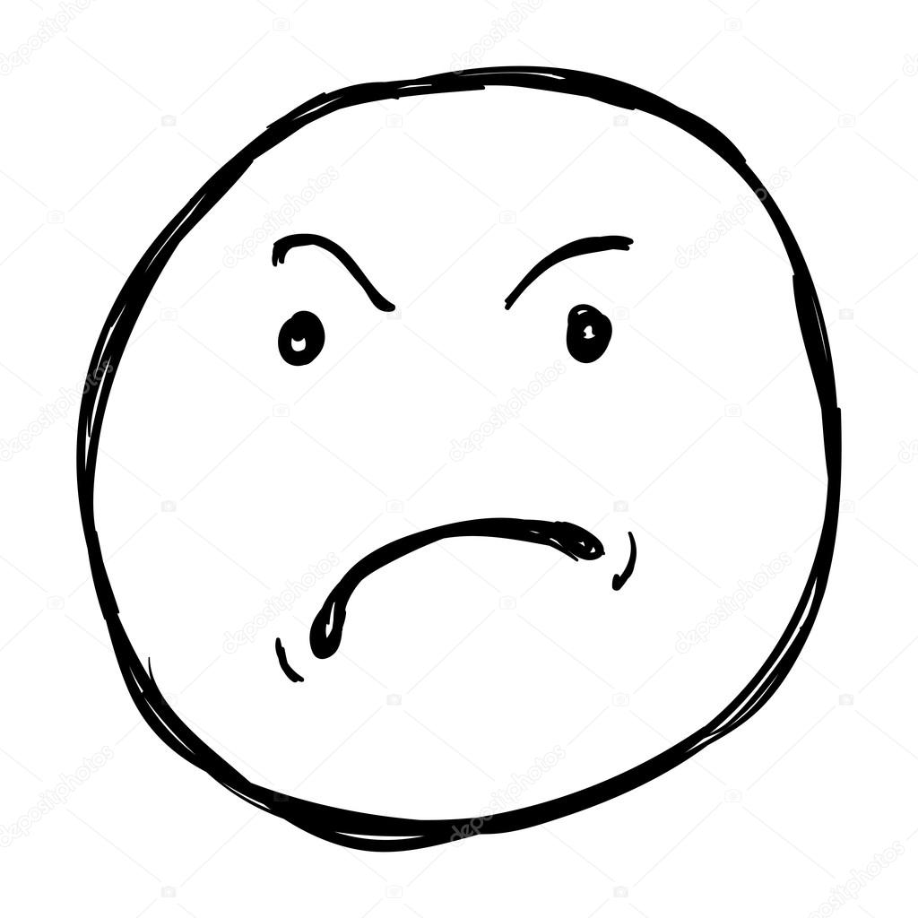 Single Sketch Emoticon Stock Vector by ©nikiteev 110472296