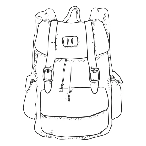 Sketch Casual Backpack — Stock Vector © nikiteev #110869960