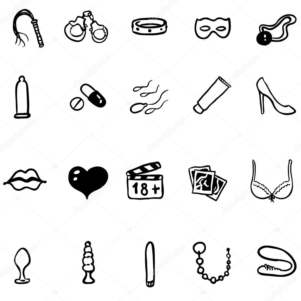 Conjunto De ícones Sexshop Imagem Vetorial De Nikiteev© 118630196