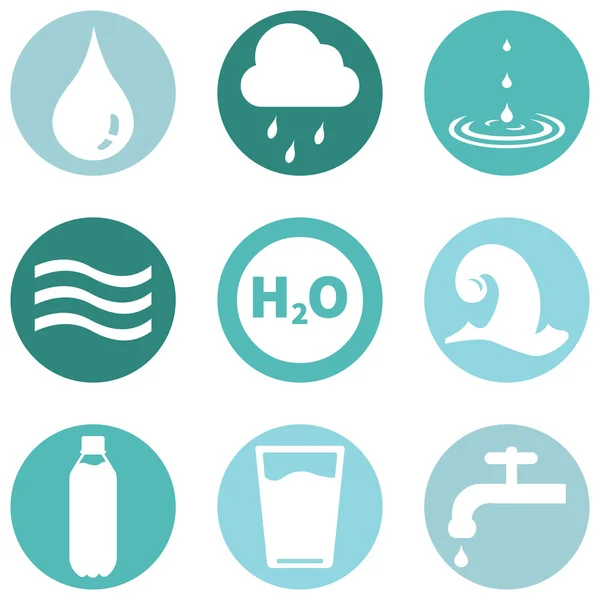 Water signs icons and symbols Stock Vector Image by ©alisher #18878883