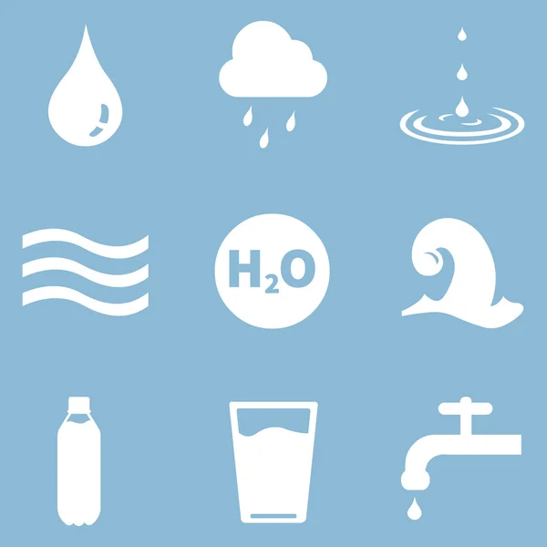 Water signs icons and symbols Stock Vector Image by ©alisher #18878883