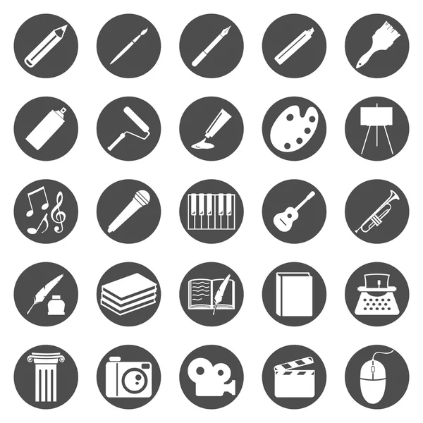 Art Icons Stock Vector by ©nikiteev 49252471