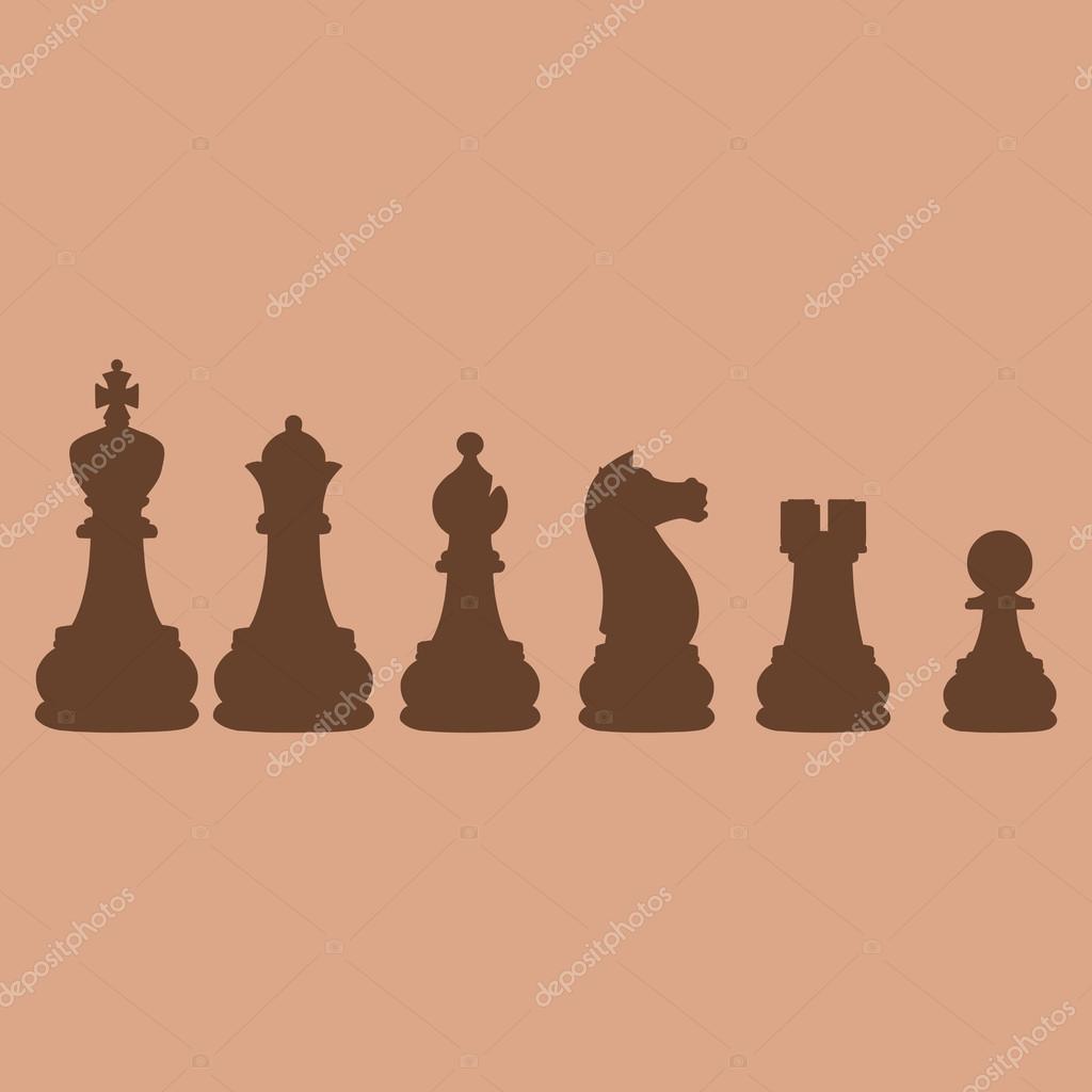 Vector Set of Chess Silhouettes Stock Vector by ©nikiteev 62349671