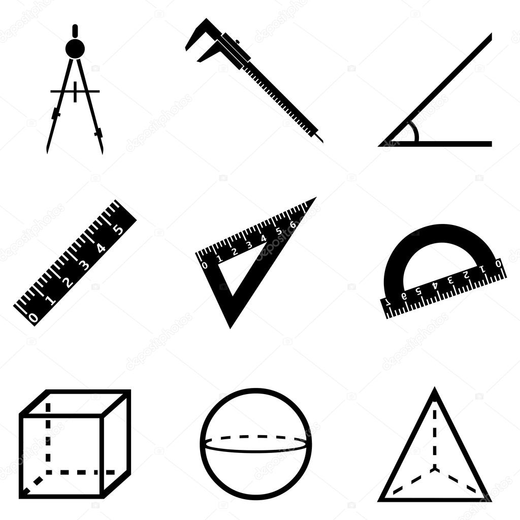 Set of Geometry Icons. Stock Vector Image by ©nikiteev #69104675
