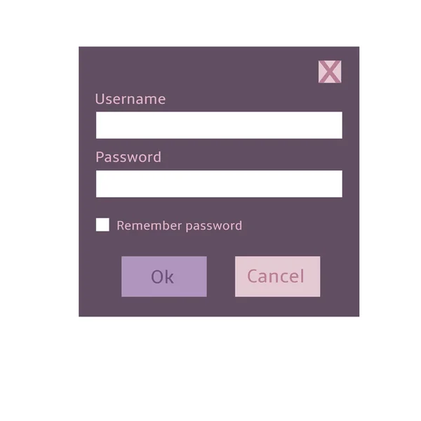 Color Password Dialog. Stock Vector Image by ©nikiteev #76228795