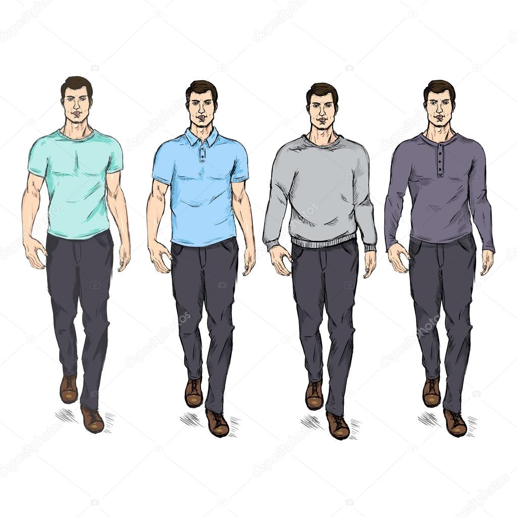Fashion Model Drawing Male