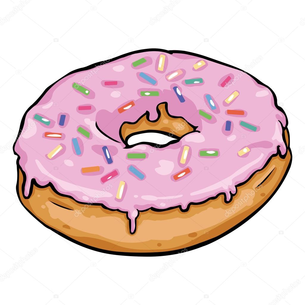 Donut de dibujos animados individuales 2023