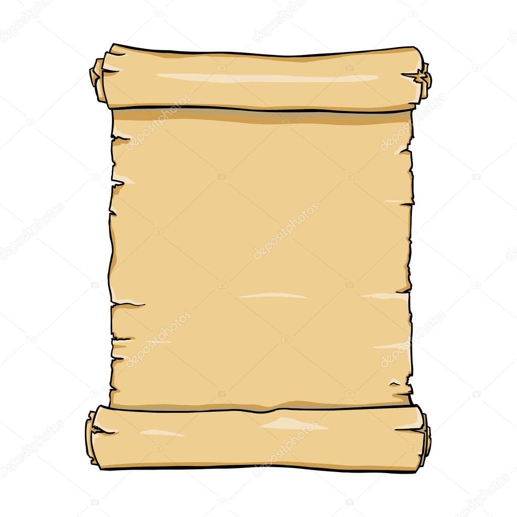 Single Sketch Scroll Stock Vector Image by ©nikiteev #88870834